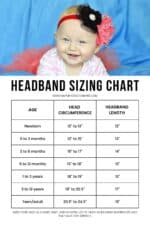 How To Make Baby Headbands + Sizing Chart