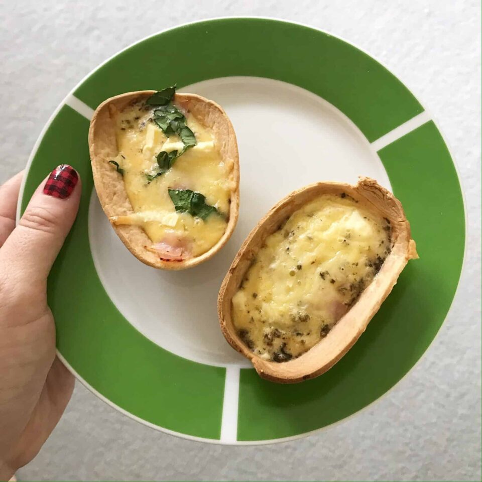 Taco Boat Quiche Recipe - Lunchbox Size Quiches