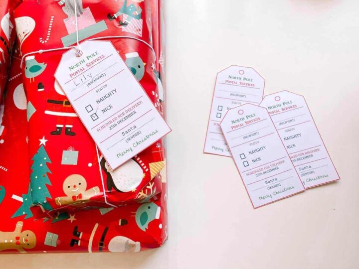 Free Printable Santa Gift Tags For Christmas Gifts