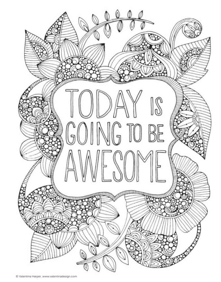 70+ Printable Mindfulness Colouring Pages For Adults & Kids