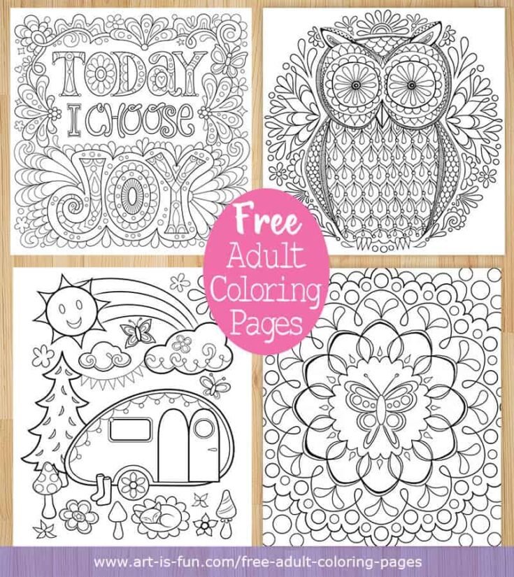 70+ Printable Mindfulness Colouring Pages For Adults & Kids
