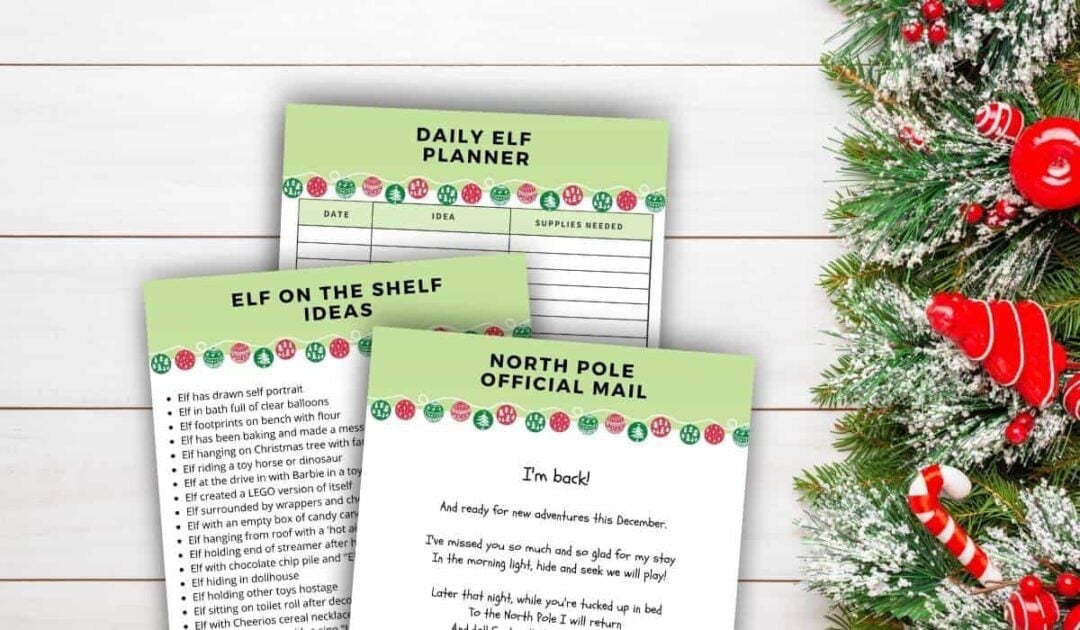 Free Printable Elf On The Shelf Planner + Elf Kit Ideas