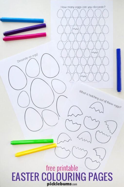 50+ Free Printable Easter Colouring Pages & Activities
