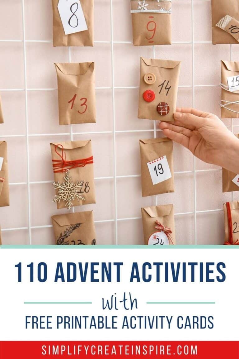 110 Fun Advent Calendar Activities For Families + Printable