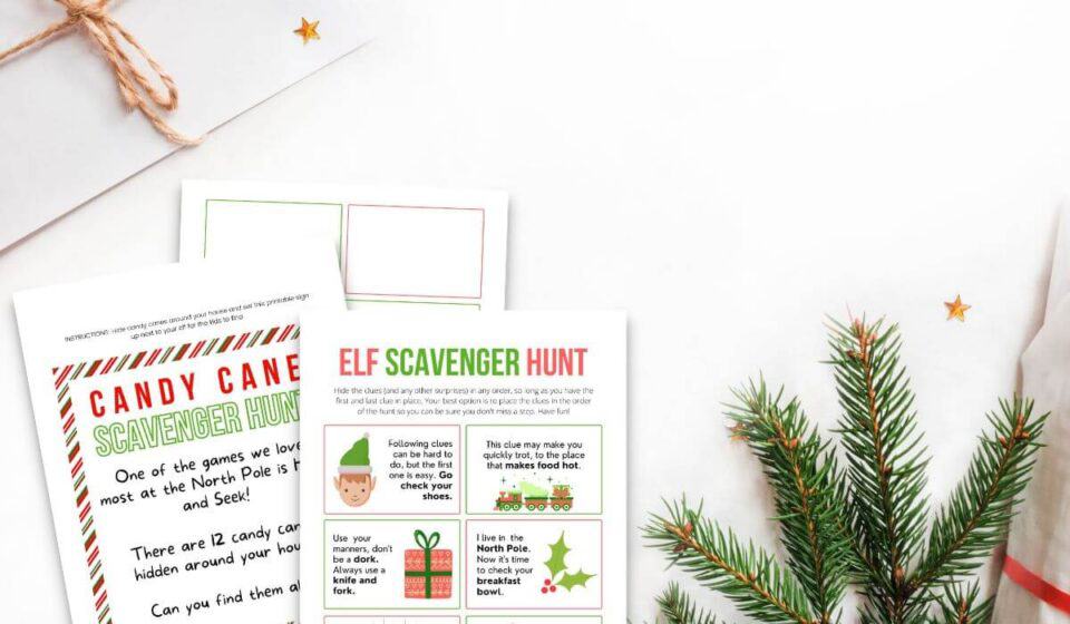 Elf On The Shelf Scavenger Hunt With Free Printable Clues