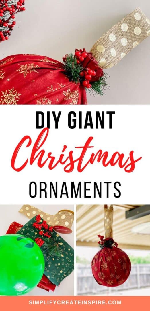 How To Make Giant Christmas Ornaments From Plastic Balls