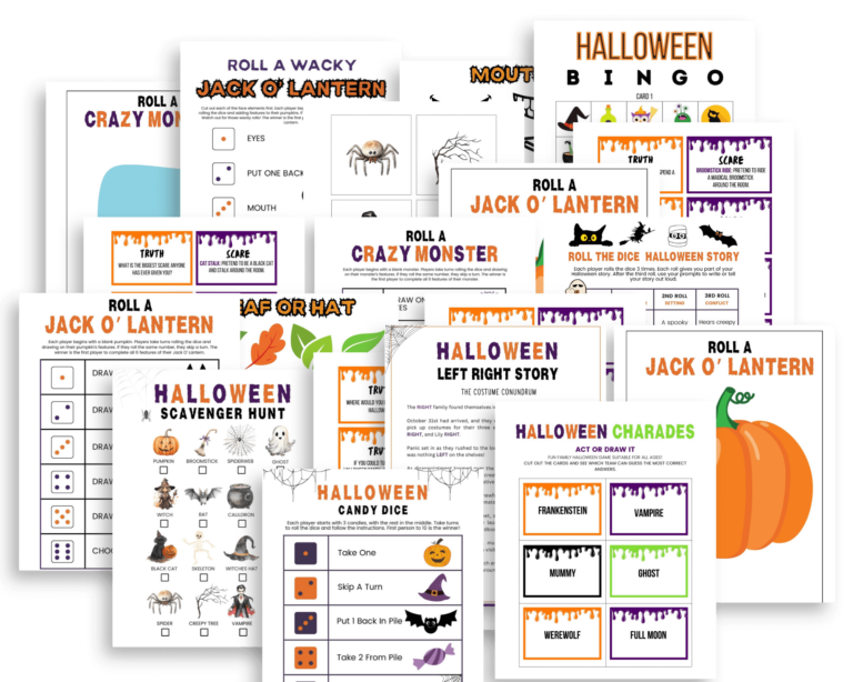 Halloween Game Bundle | Simplify Create Inspire