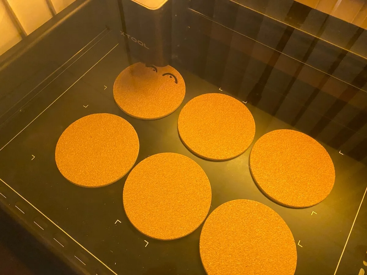 DIY Laser Engraved Cork Coasters With XTool M1