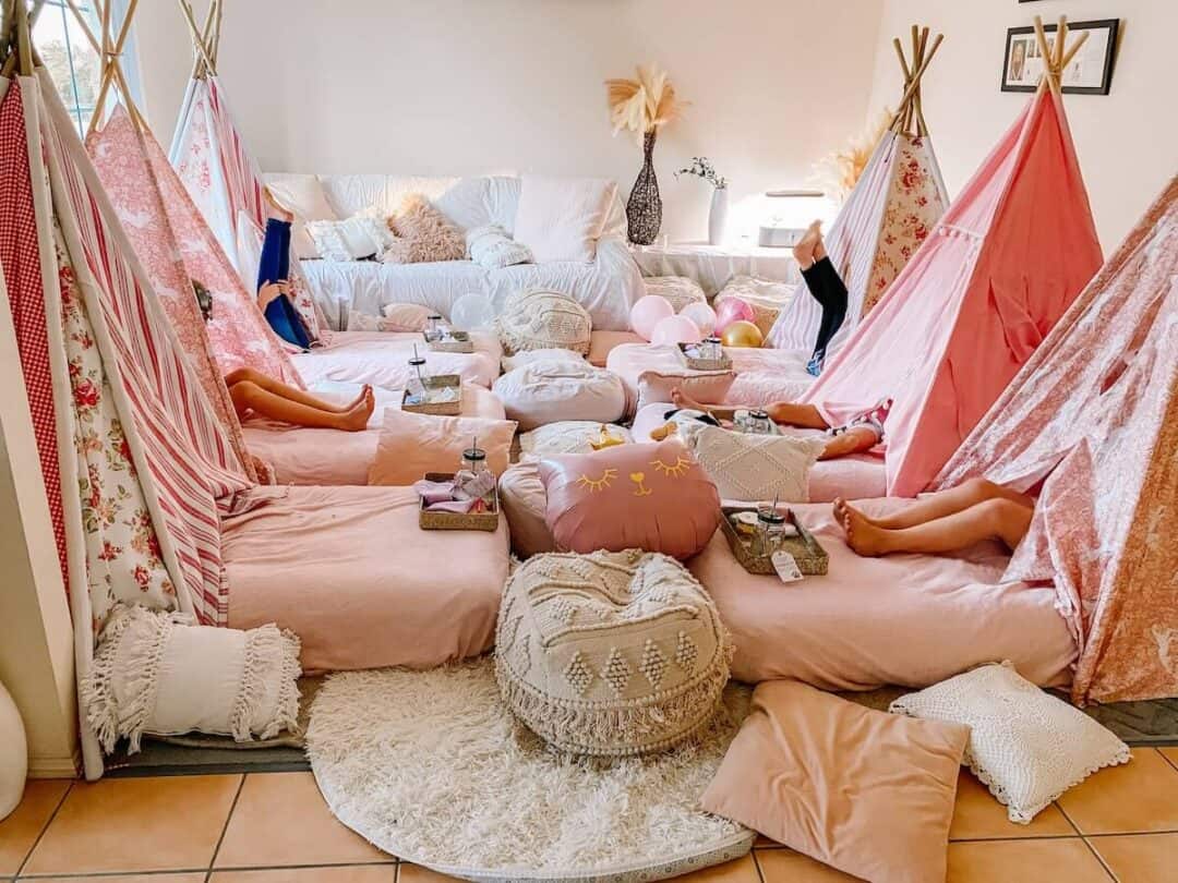 Diy Teepee Slumber Party At Home The Ultimate Sleepover