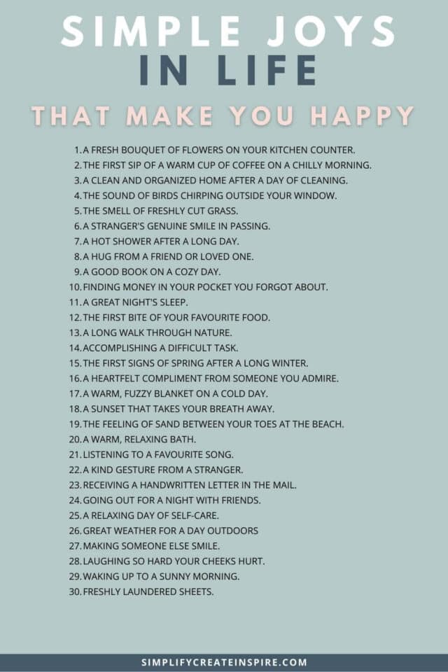 100 Simple Joys Of Life That Will Make You Smile
