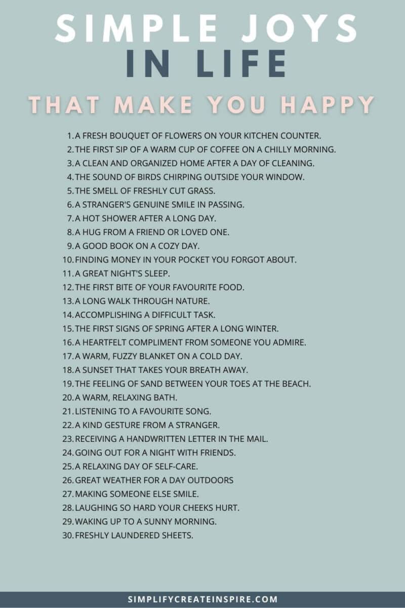 100 Simple Joys Of Life That Will Make You Smile
