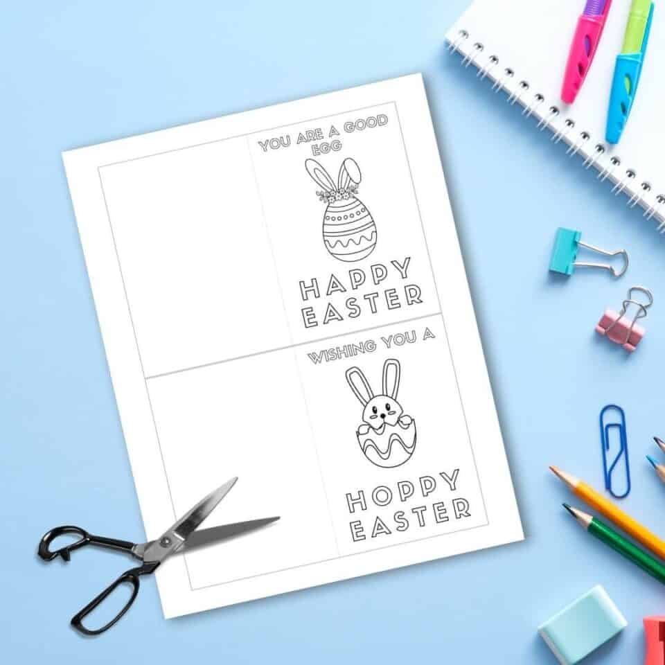 Free Printable Easter Cards & Easter Crayon Craft