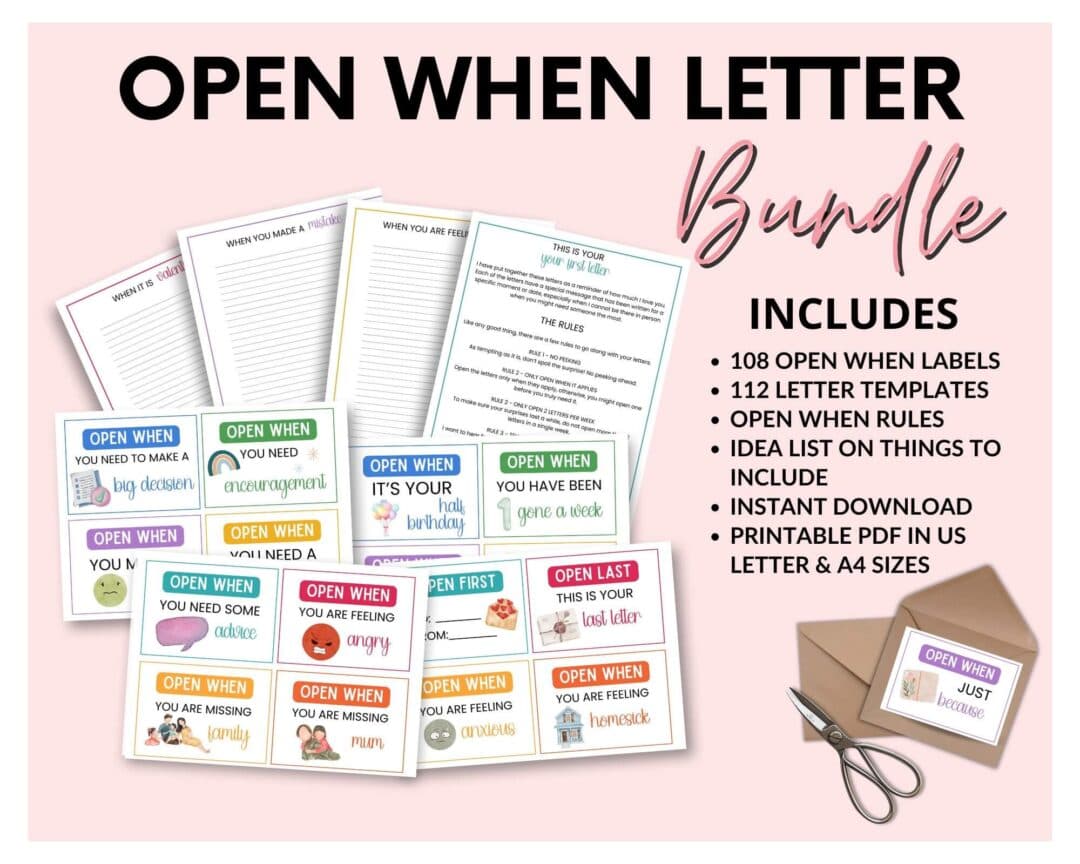 Open When Letters: Letter Ideas, What To Include & Rules