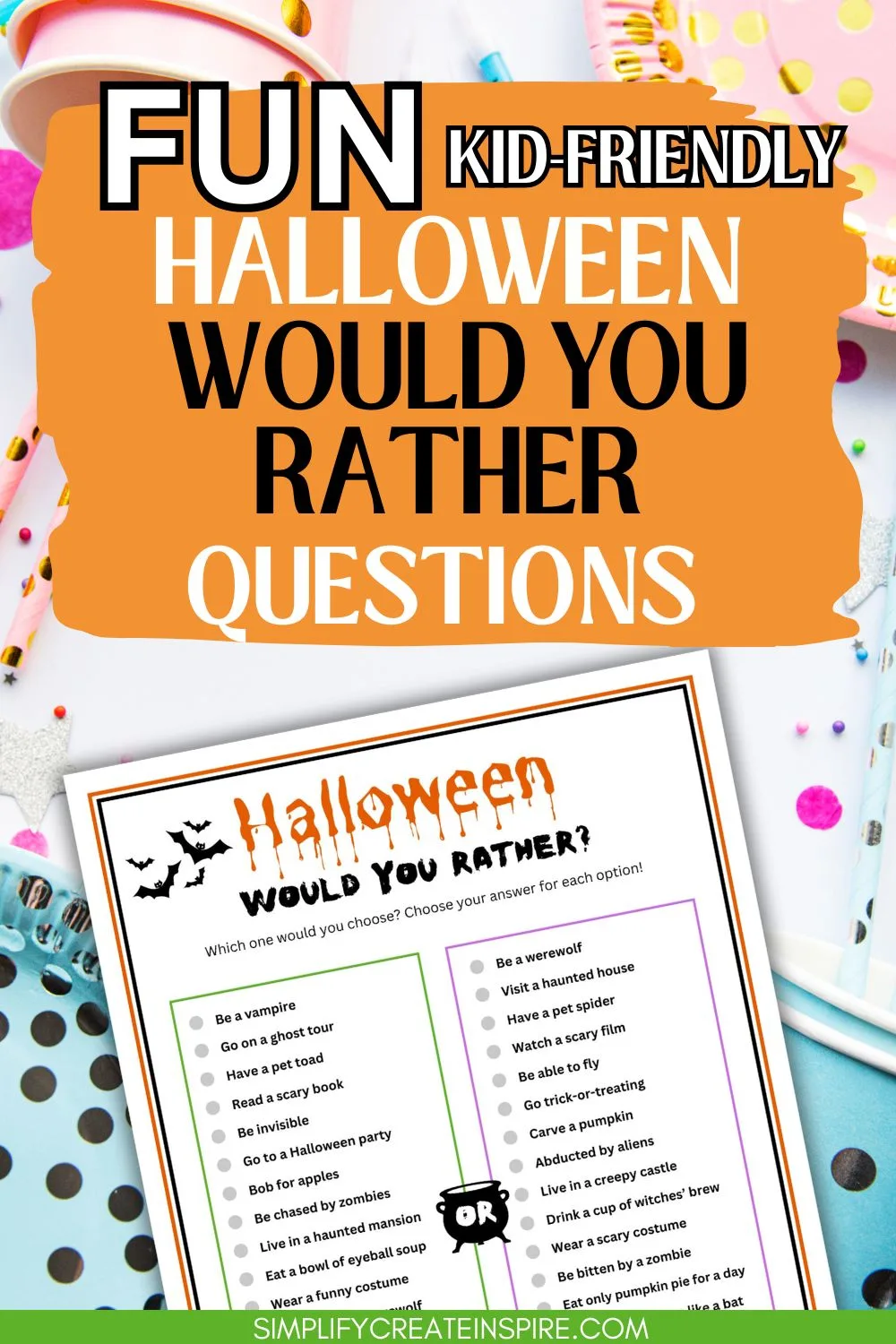 50 Halloween Would You Rather Questions