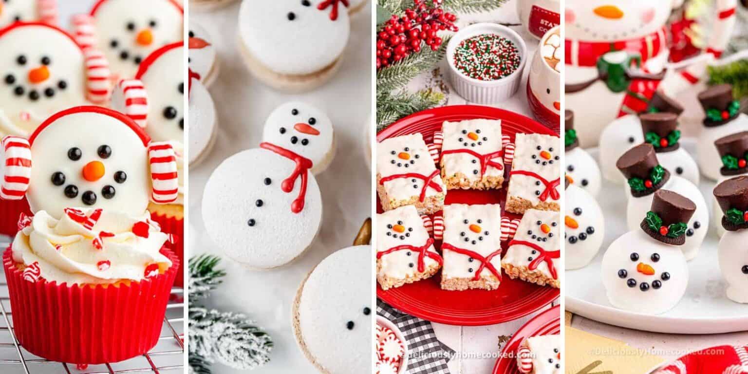 22 Cute Snowman Treats To Make This Christmas