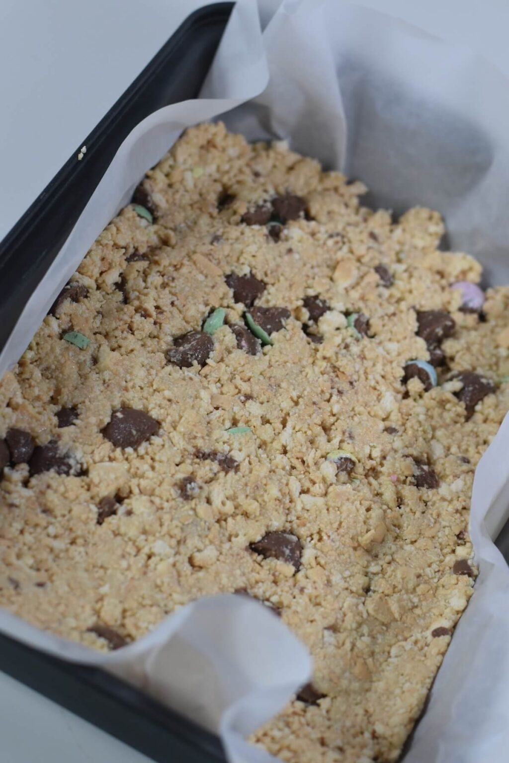 No Bake Easter Slice With Mini Eggs