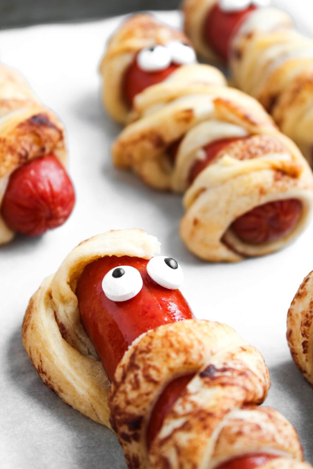 Halloween Mummy Sausages